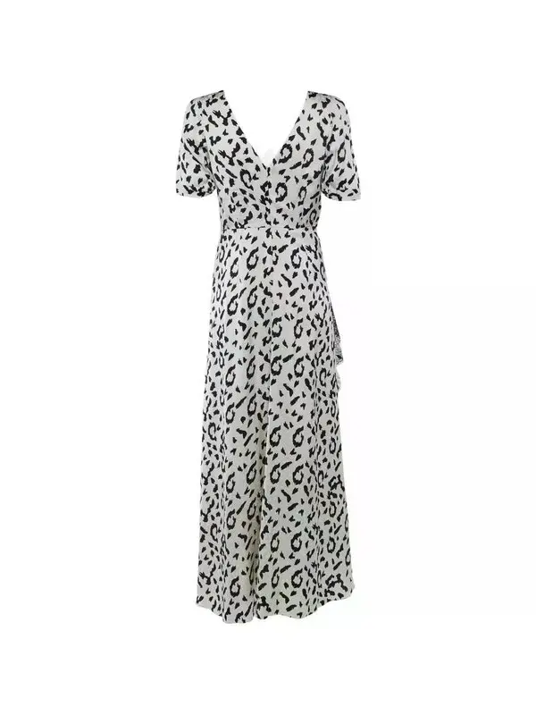 SELF-PORTRAIT Leopard-print Twisted Midi Dress