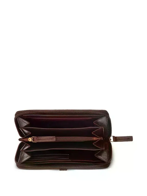 THE BRIDGE Logo-plaque Zip-around Wallet