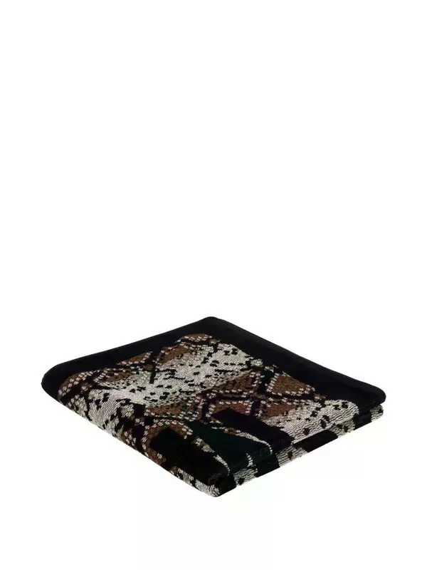 Moschino Snake-print Logo Beach Towel