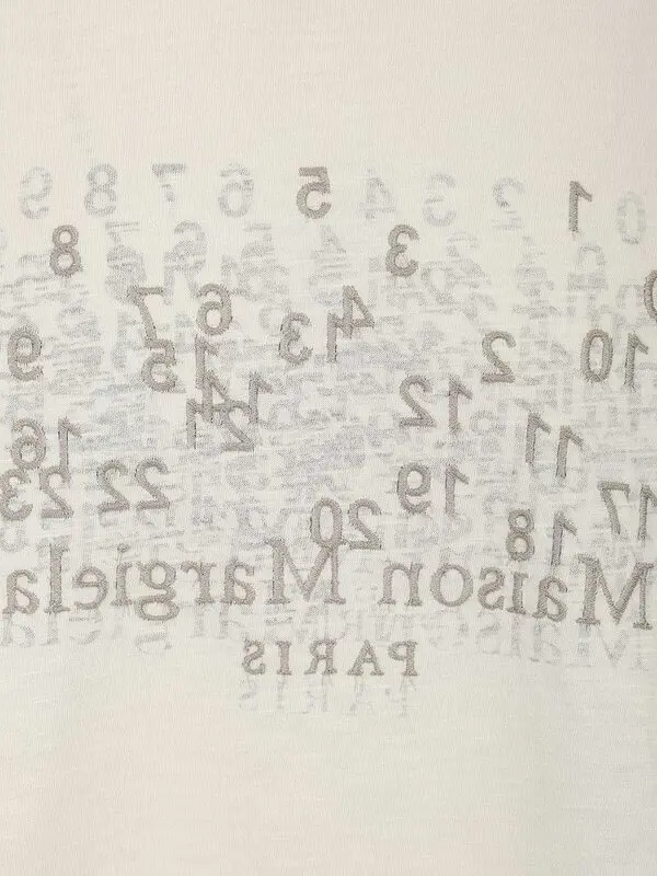 MAISON MARGIELA Embroidered Cotton T-shirt