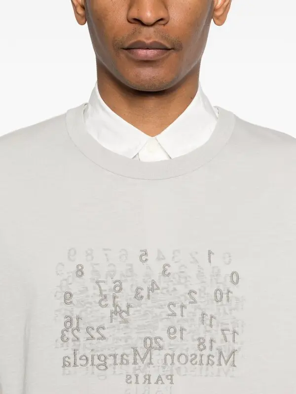 MAISON MARGIELA Embroidered Cotton T-shirt
