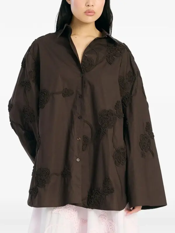 ROTATE BY BIRGER CHRISTENSEN Flower Oversized Shirt