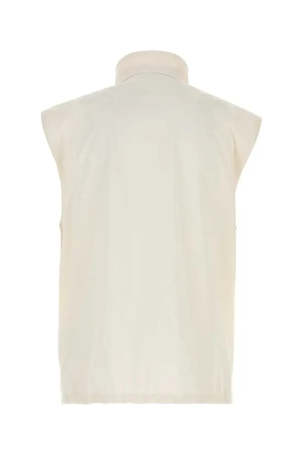 Prada Ivory Stretch Nylon Vest