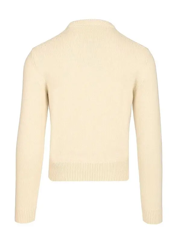 Celine Slim-fit Logo-intarsia Cashmere Sweater