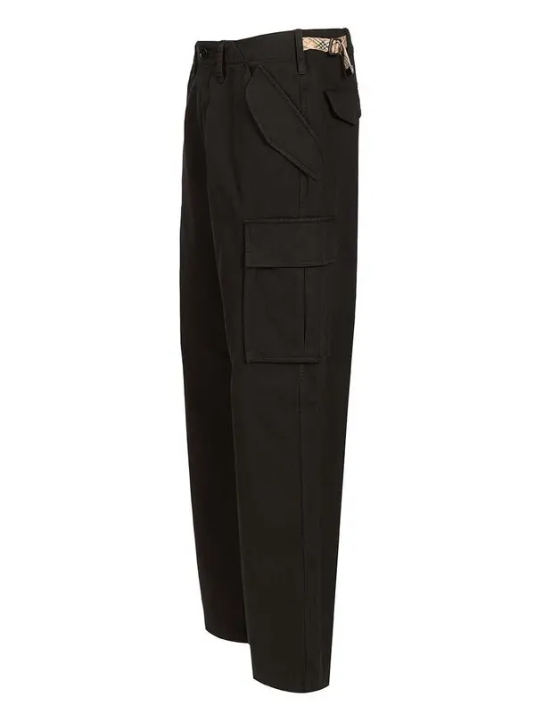 Burberry Cargo Trousers Crafted From Cotton Twill