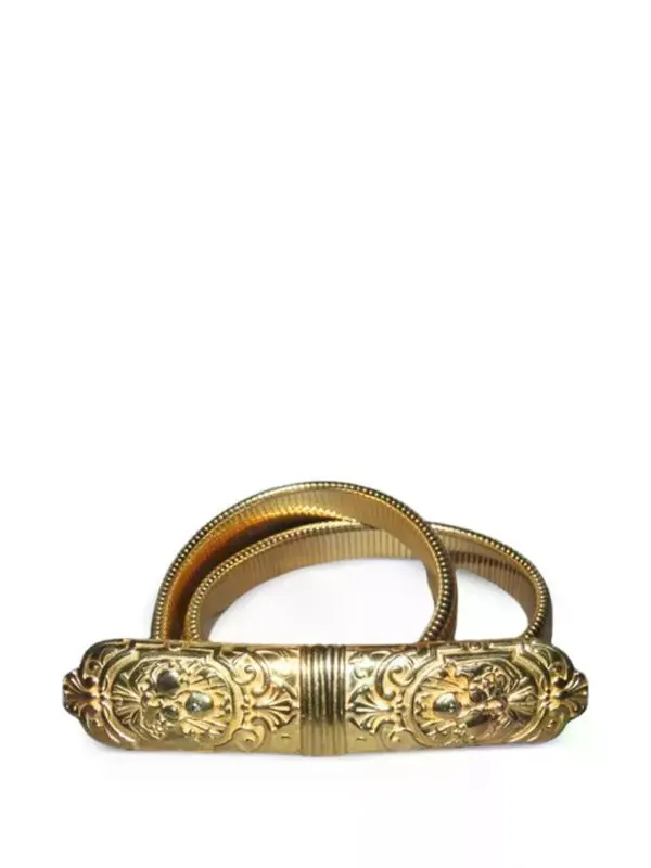 MADISON Engraved-buckle Stretch-link Belt