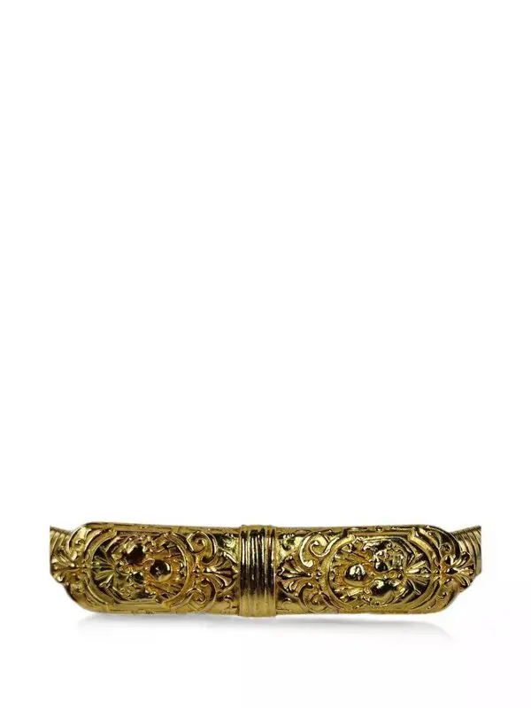 MADISON Engraved-buckle Stretch-link Belt