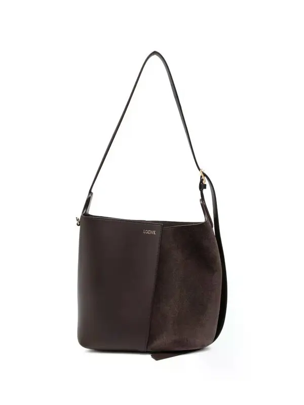 Loewe Bilbao Leather And Suede Shoulder Bag