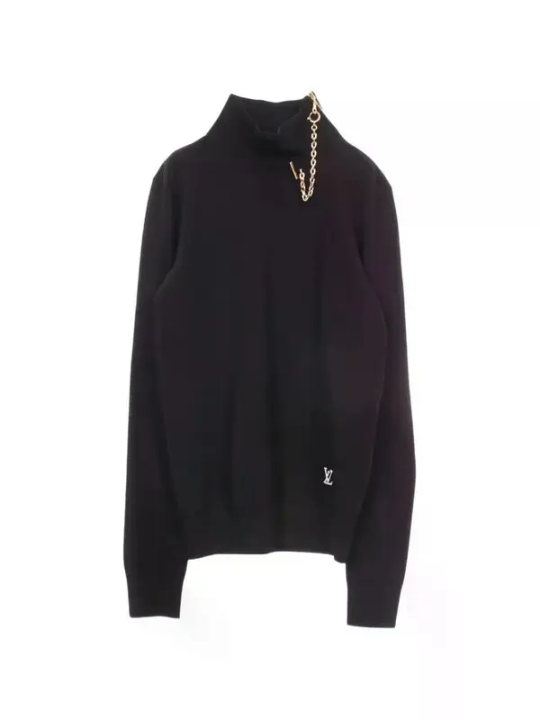 LOUIS VUITTON Chain-detail Turtleneck Sweater