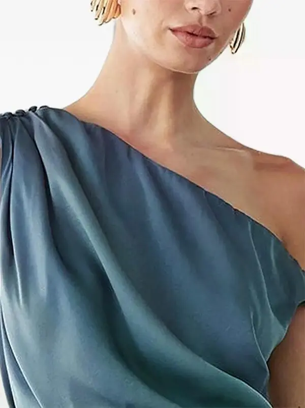 WILLA One-shoulder Playsuit With Belted Waist