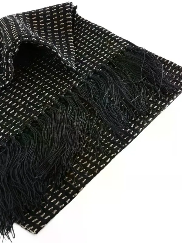 TAIGA TAKAHASHI Patterned Fringed Scarf