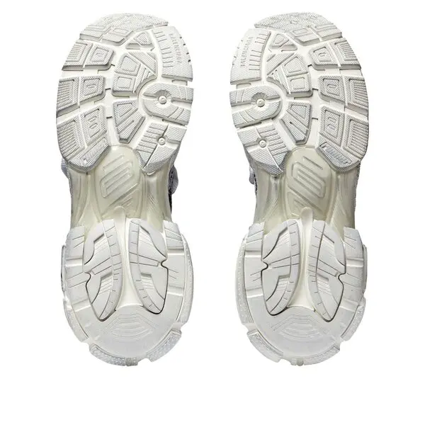 Balenciaga Runner Sneakers With Graffiti Print - White