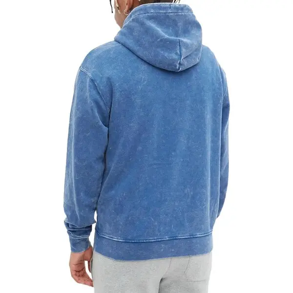 JORDAN Washed Fleece Hoodie 'blue