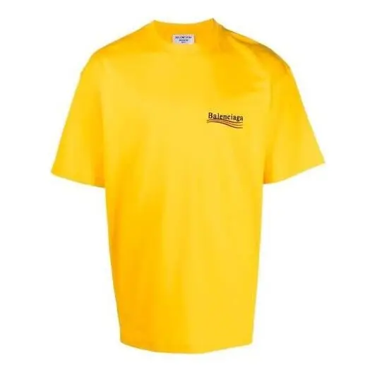 Balenciaga Political Campaign T-shirt Large Fit - Yellow