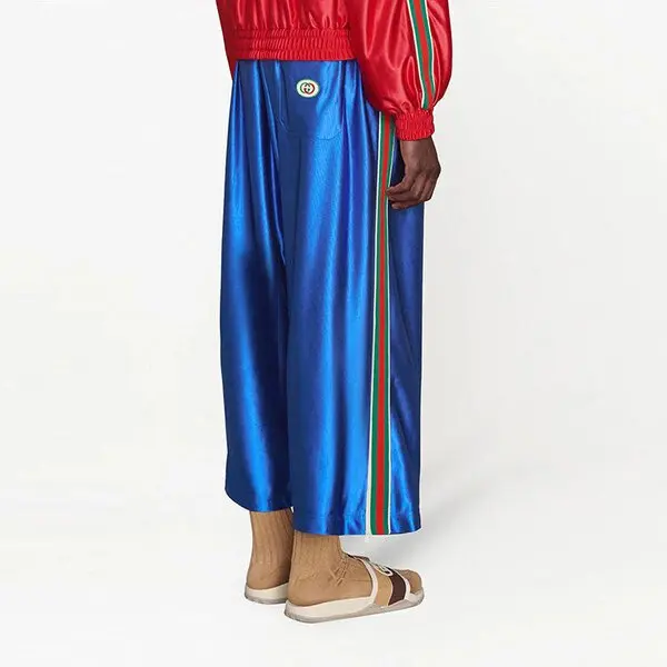Gucci Shiny Track Pants 'royal Blue