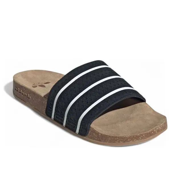 Adidas Adilette Slides - Core Black/core White/gum