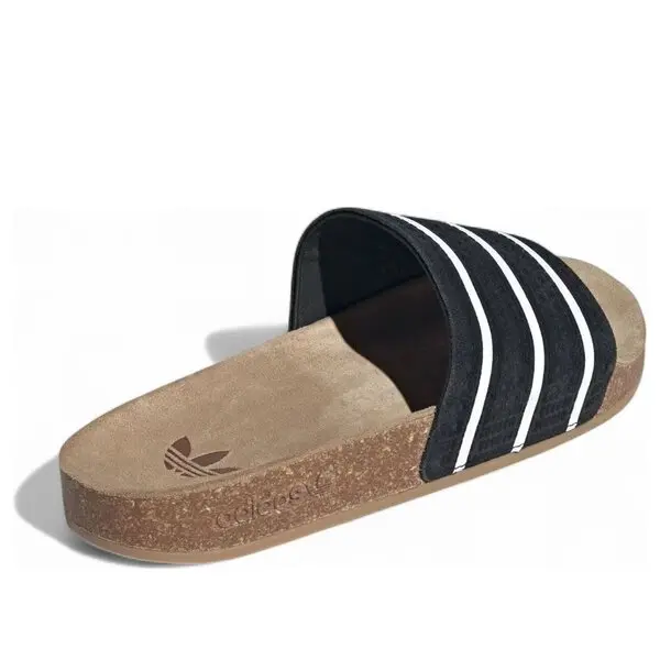 Adidas Adilette Slides - Core Black/core White/gum