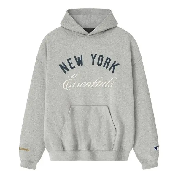 Fear Of God Yankees Stadium Sport Hoodie - Concrete Heather