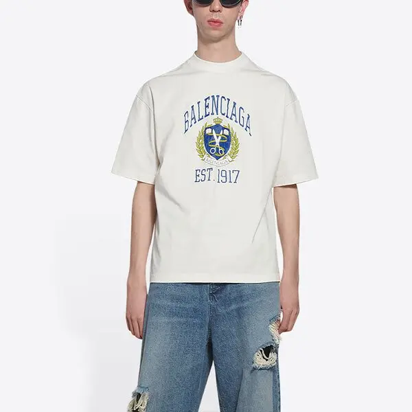 Balenciaga Varsity Logo T-shirt Medium Fit