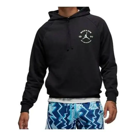 JORDAN Dri-fit Sport Bc Fleece Hoodie 'black Lime - Black/light Liquid Lime