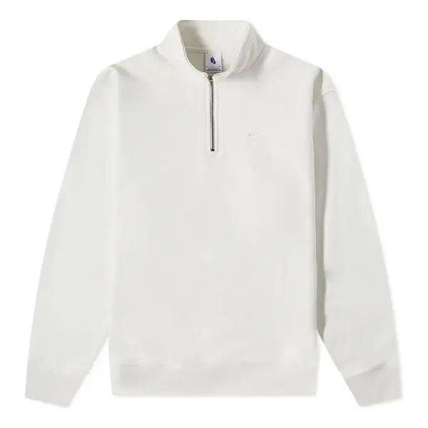 Nike Swoosh Quarter Zip Top Jacket - White