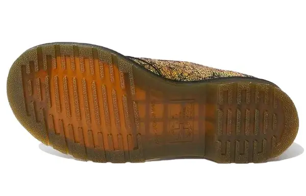Dr. Martens 1461 Metallic Leather Oxford Shoes - Gold