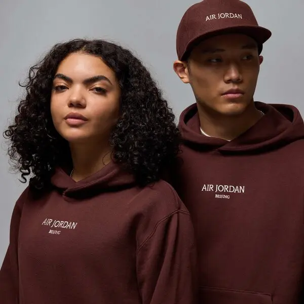 JORDAN Wordmark Fleece Pullover Hoodie