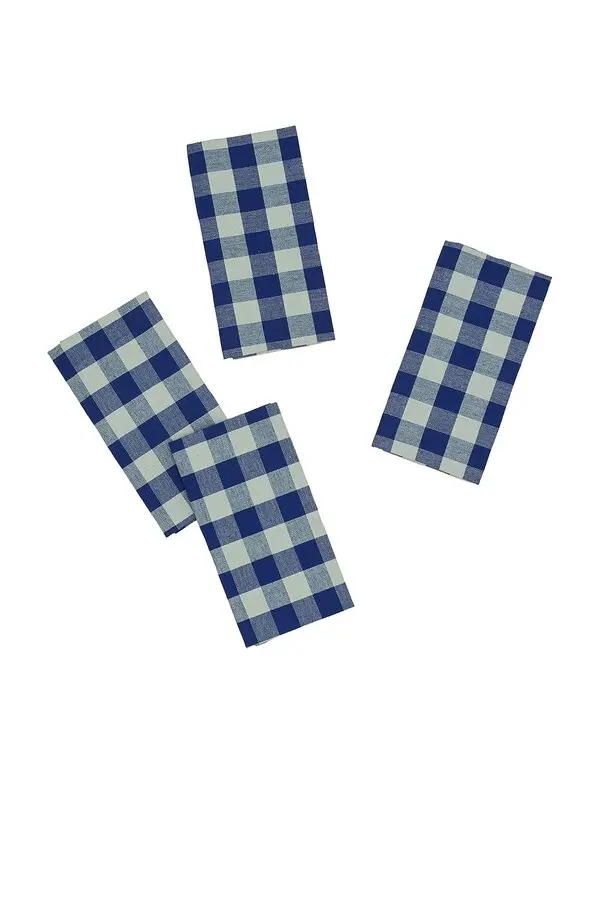 HAWKINS NEW YORK Essential Gingham Dinner Napkin In Blue