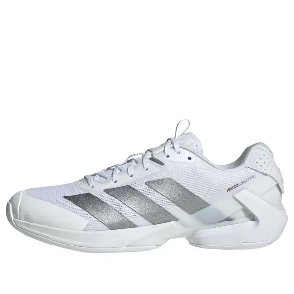 Adidas Adizero Ubersonic 5 Tennis Sneakers - Cloud White/tech Grey Metallic/maroon