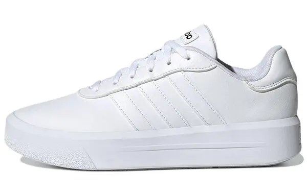 Adidas Court Platform Sneakers - Cloud White/cloud White/core Black