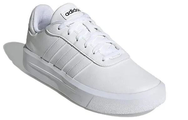 Adidas Court Platform Sneakers - Cloud White/cloud White/core Black