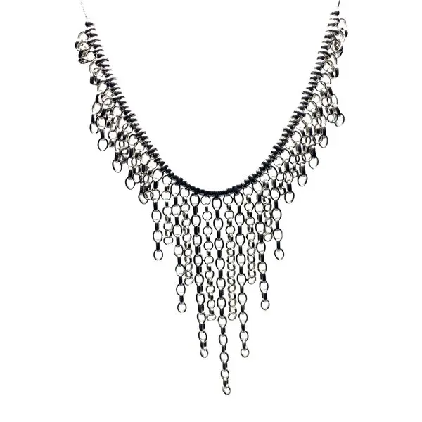 TG-JEWELLERY BY TAMARA GERVASIO Sterling 925 Handcrafted Drop Chain Necklace - Silver