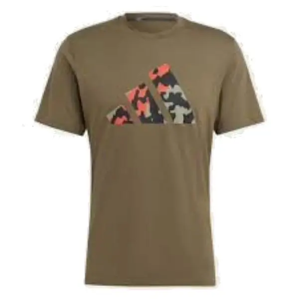 Adidas Train Essentials Seasonal Logo Training T-shirt Asia Sizing - Olive Green
