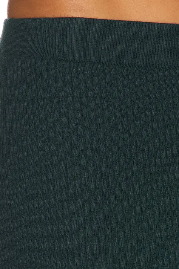 Zimmermann Valiant Merino Straight Skirt - Bottle Green