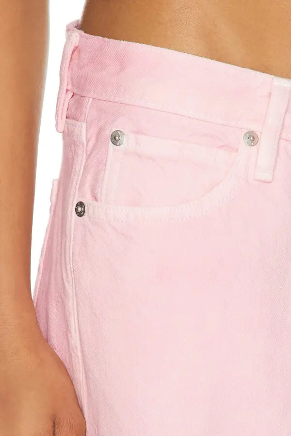 FRAME The Gray Wide Leg Jeans - Cotton Candy