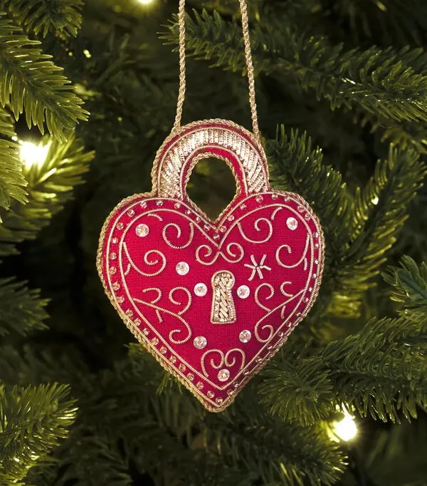 KATIE LARMOUR Heart Locket Tree Decoration