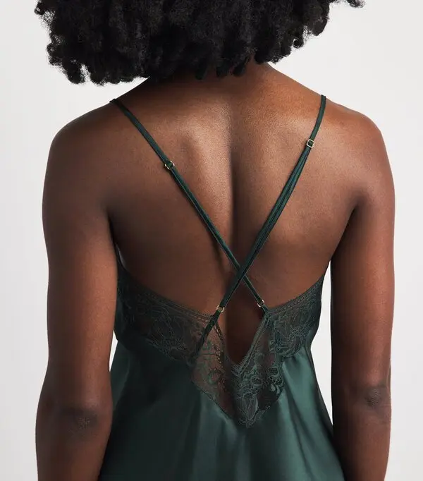 AUBADE Silk-blend Nightie With Lace Trim