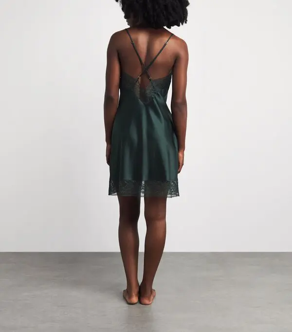 AUBADE Silk-blend Nightie With Lace Trim
