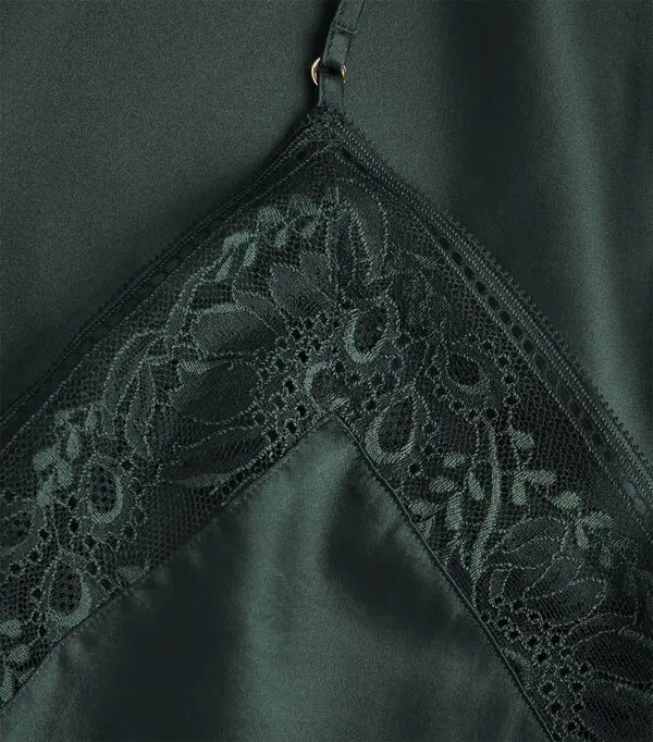 AUBADE Silk-blend Nightie With Lace Trim