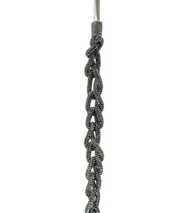 SHISHI Crystal-embellished Braided Garland - Silver
