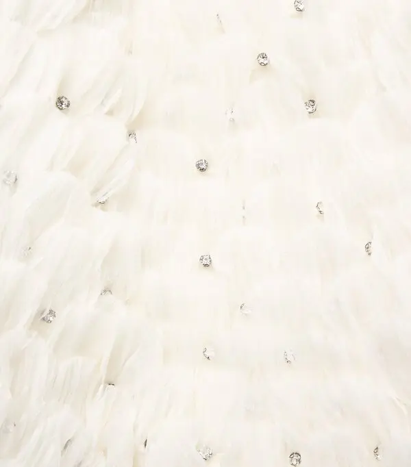 Stella McCartney Silk Embellished Strapless Mini Dress