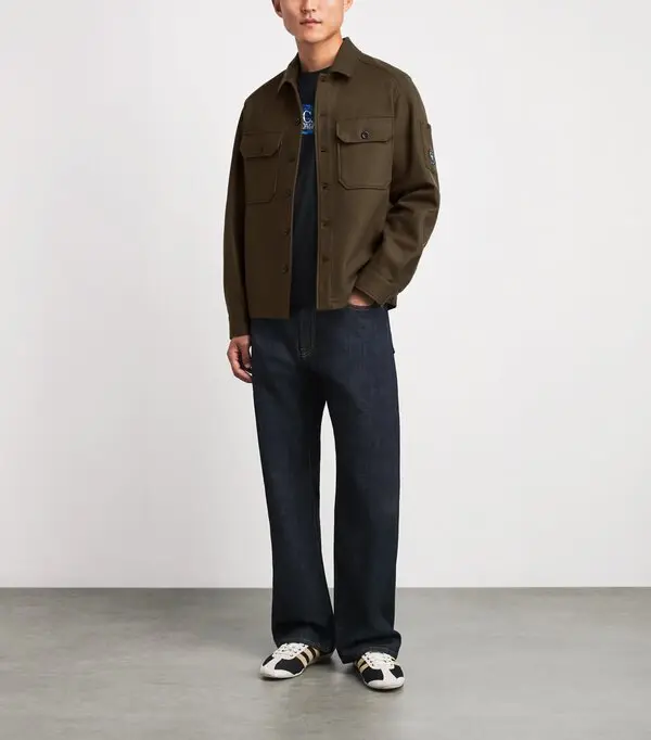 C.P. COMPANY Virgin Wool-blend Lens Overshirt