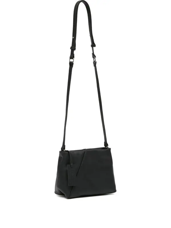 MAISON MARGIELA Folded Leather Crossbody Bag - Black