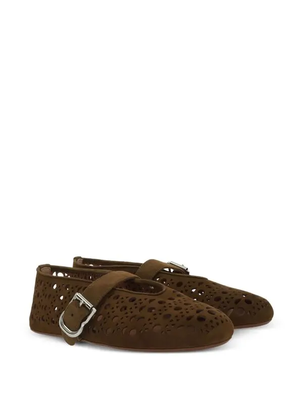 Alaïa Vienne Leather Ballet Flats