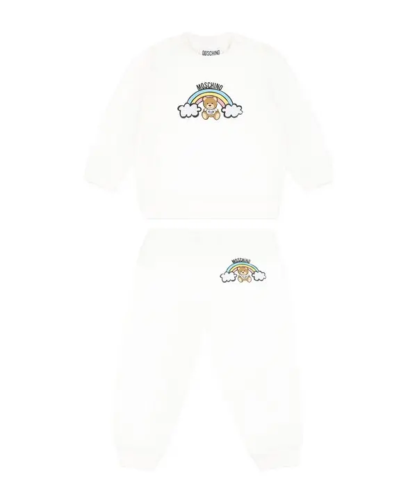 Moschino Print Tracksuit - White