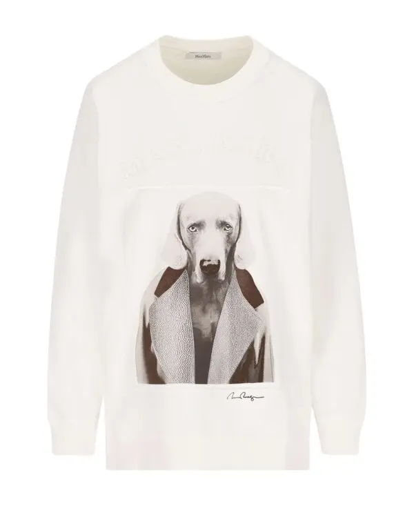 Max Mara Graphic Print Long Sleeve Sweatshirt