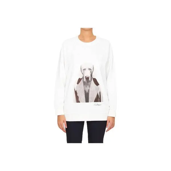 Max Mara Graphic Print Long Sleeve Sweatshirt