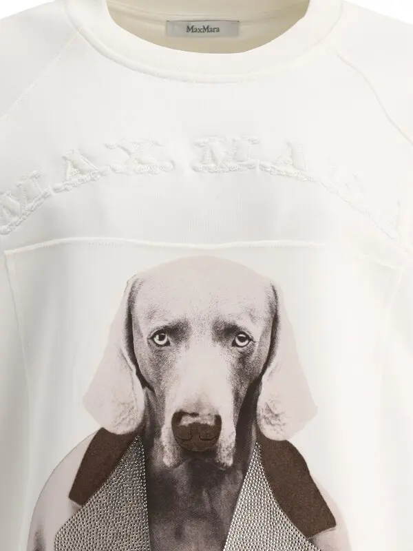 Max Mara Graphic Print Long Sleeve Sweatshirt