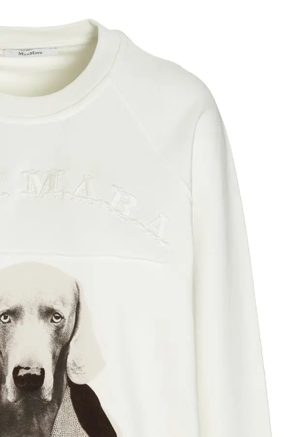 Max Mara Graphic Print Long Sleeve Sweatshirt