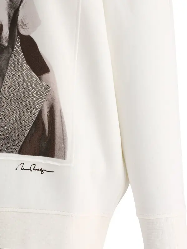 Max Mara Graphic Print Long Sleeve Sweatshirt